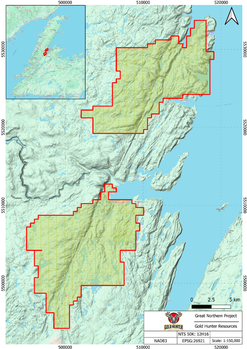 Project-wide airborne survey completed.